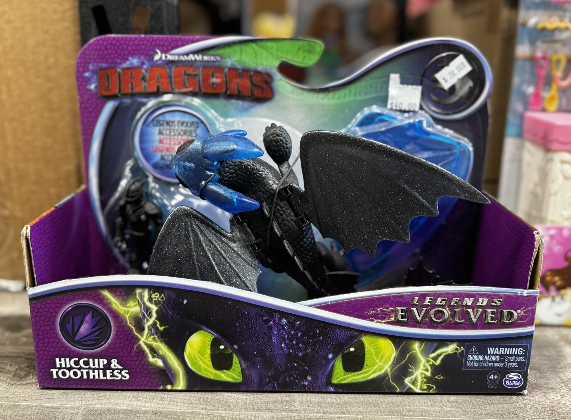 DRAGONS LEGENDS HICCUP & TOOTHLESS DRAGON TOY | Georgian Bay Liquidation